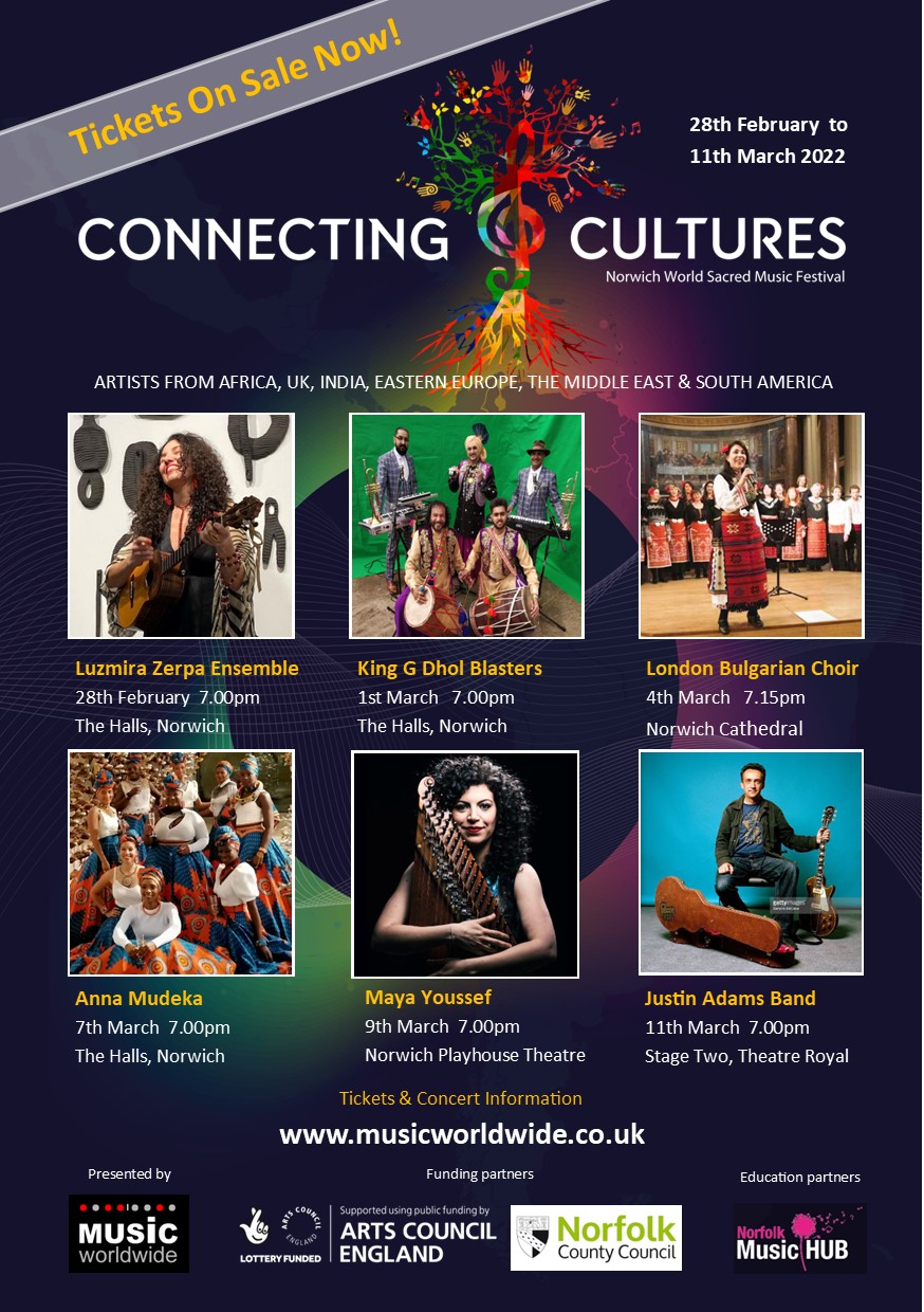 Music Worldwide present Connecting Cultures - Norfolk & Suffolk Music Hub