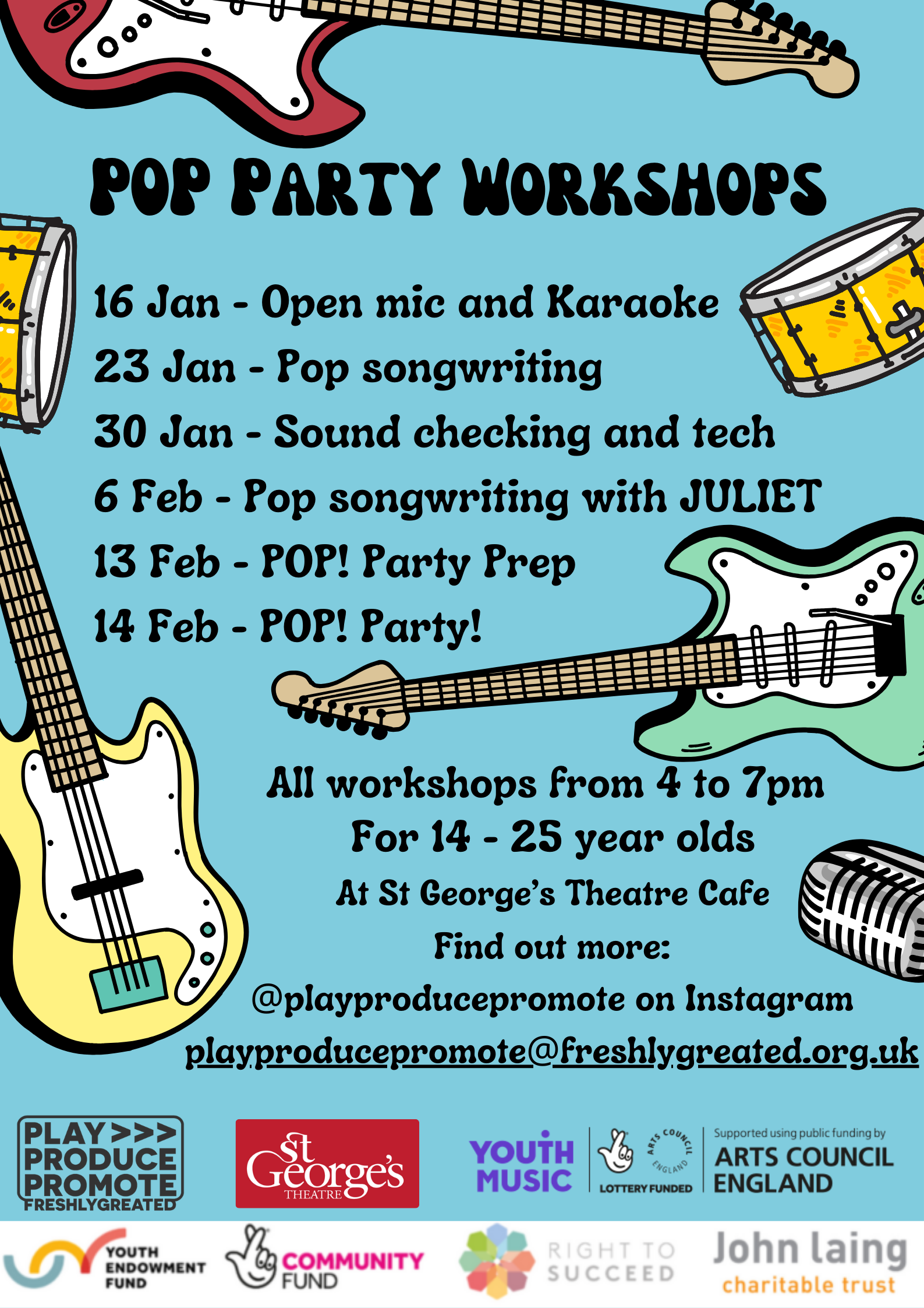 Play Produce Promote Workshops in the leadup to POP! Party! - Norfolk ...